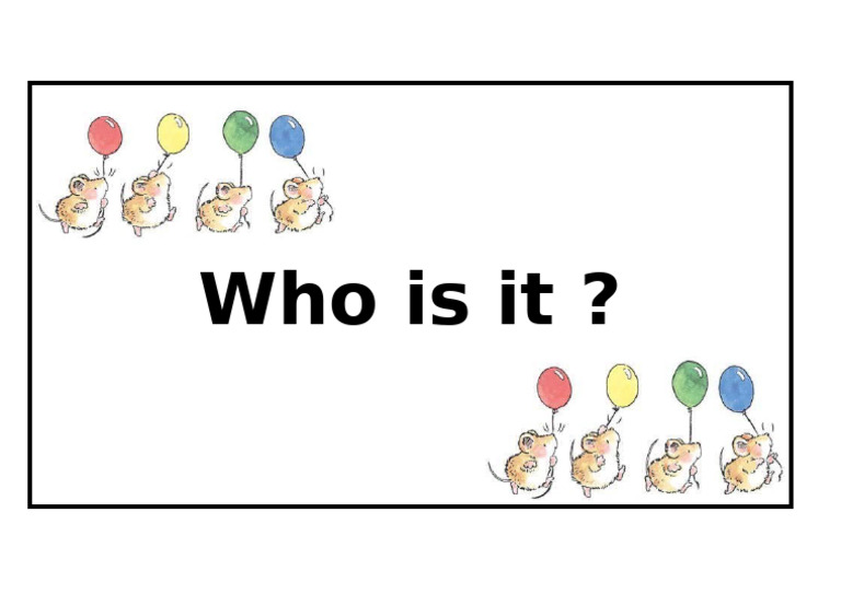 Who Is It | PDF