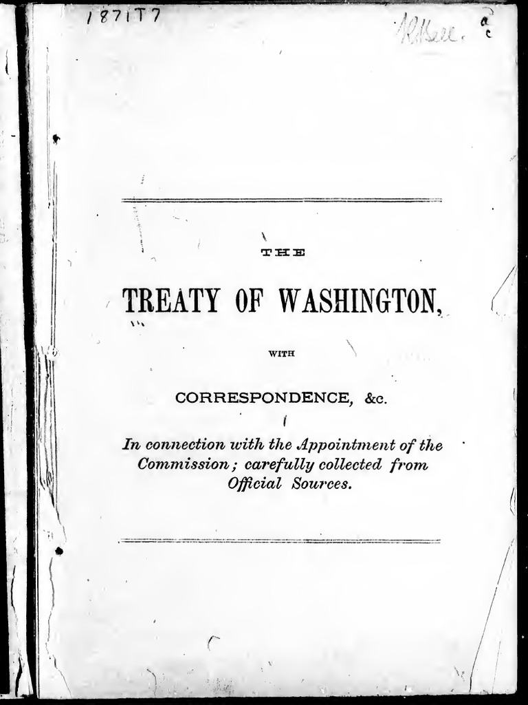 Treaty of Washington, 1871 | PDF | Arbitral Tribunal | Private Law