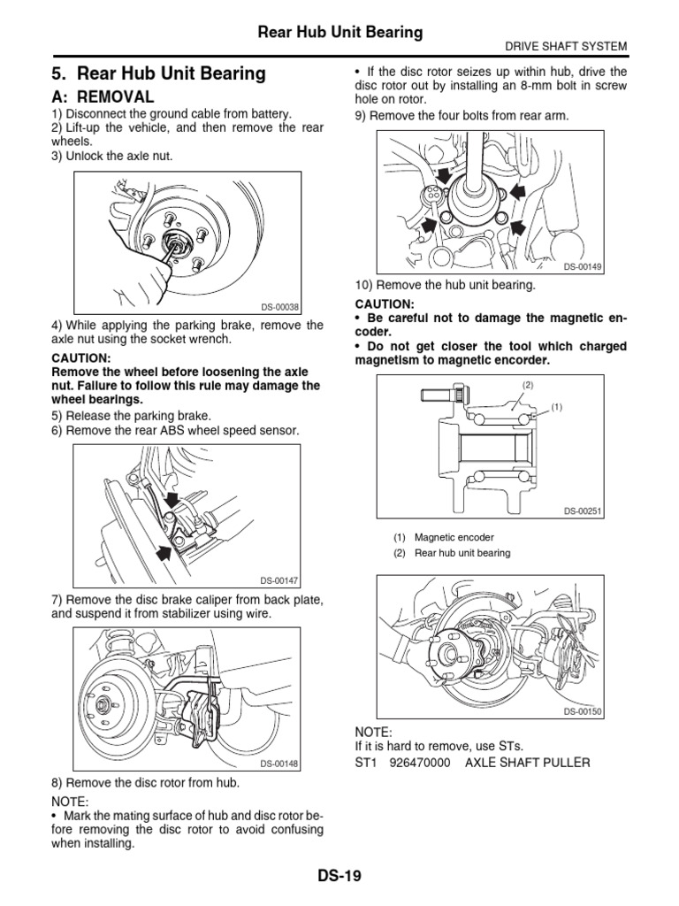 05 - Rear Hub Unit Bearing | PDF | Axle | Land Vehicles
