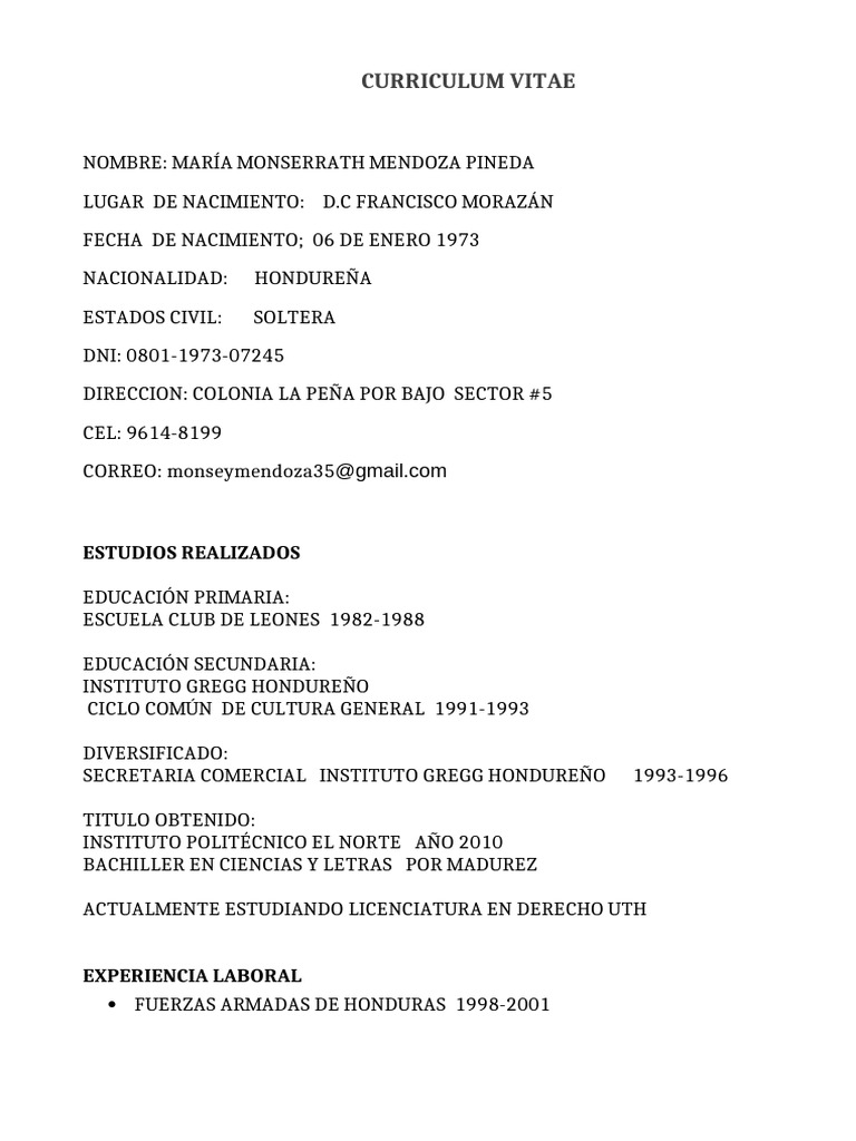 Curriculum MARIA | PDF | Política | Historia