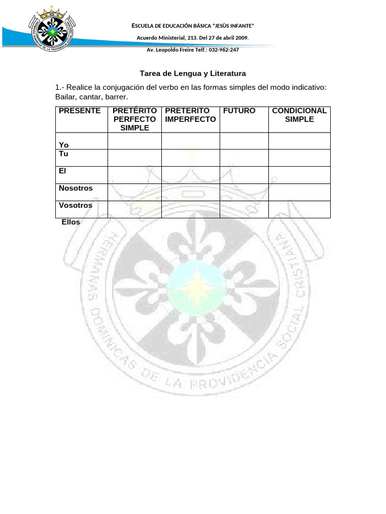 Tarea Tiempos Simples | PDF