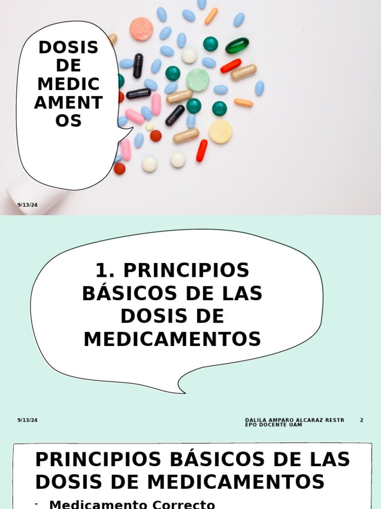 5 Sesion Dosis de Medicamentos | PDF | Medicamentos con receta ...