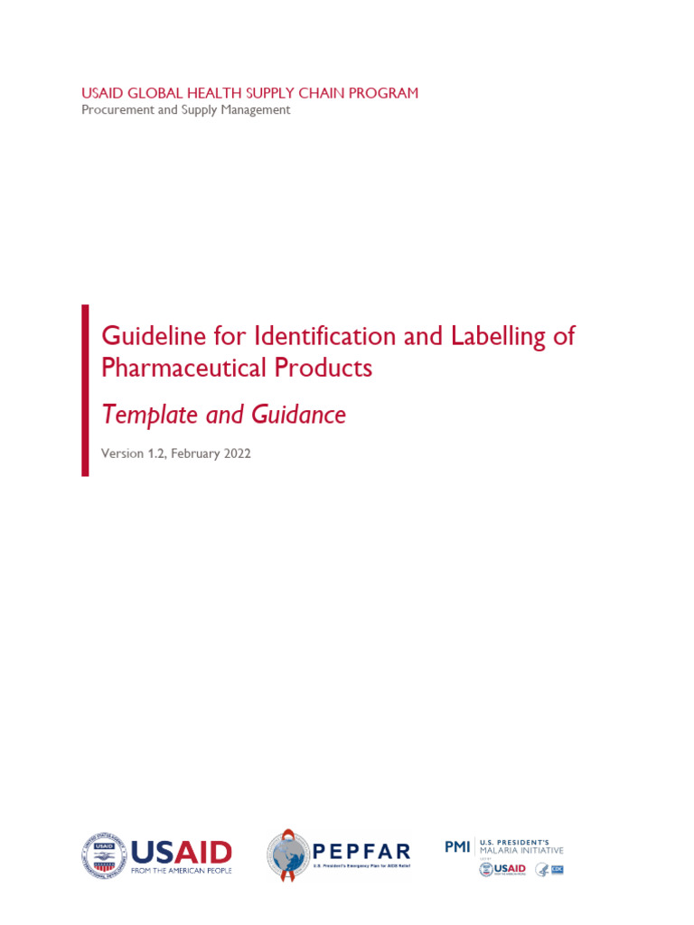 Pharma Labeling Guide for Regulators | PDF | Barcode | Packaging And ...