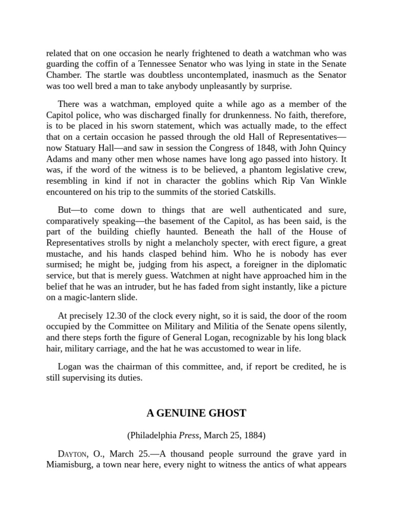 A Genuine Ghost | PDF | Ghosts