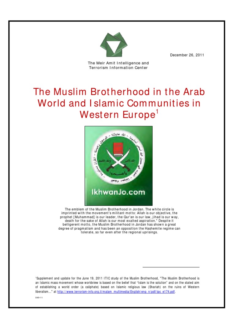 The Muslim Brotherhood in The Arab World and Islamic Communities in ...