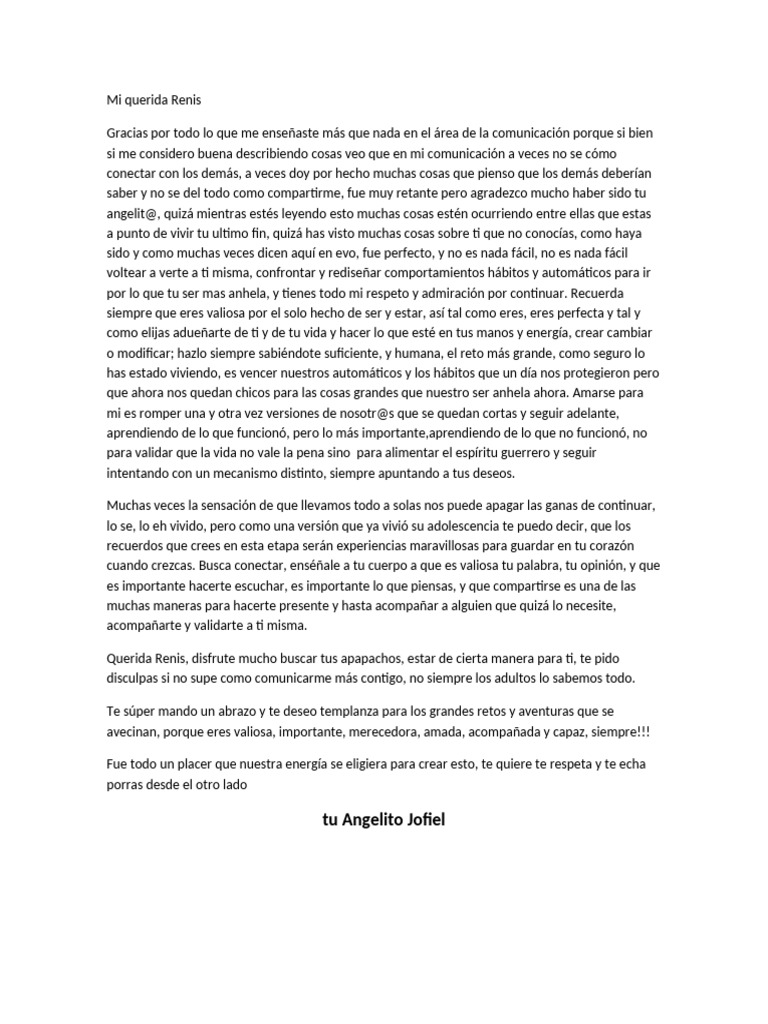 Mi Querida Renis | PDF