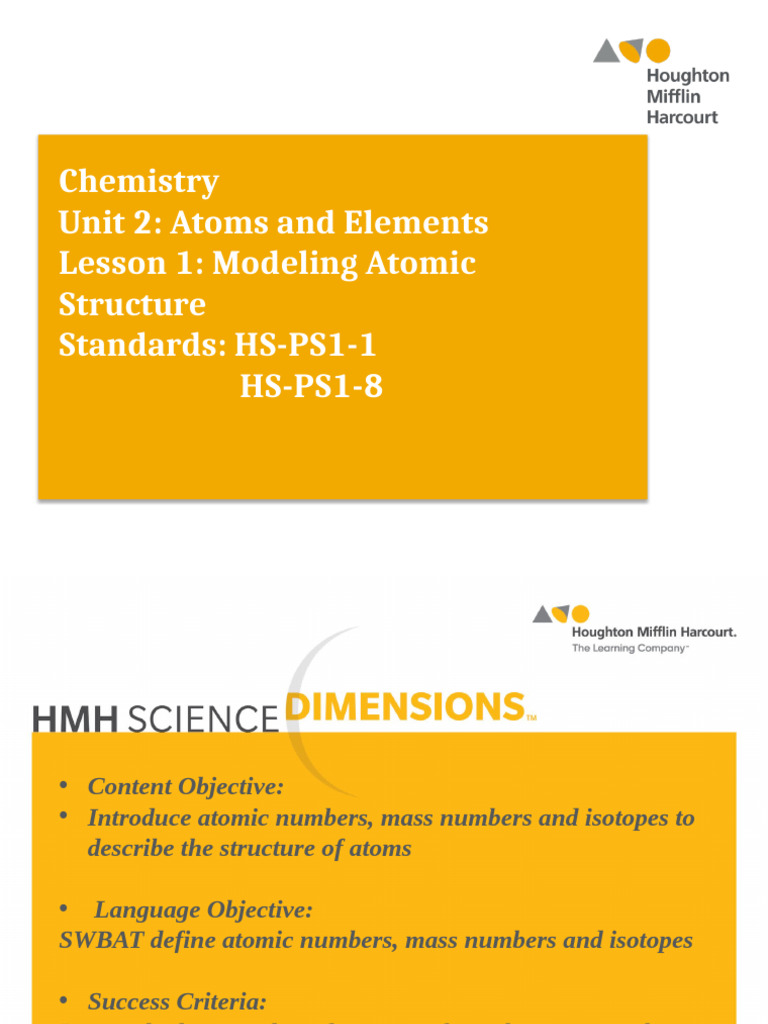 Chemistry Unit2 Lesson1+Atomic+Number+and+Isotopes | PDF | Atoms | Isotope