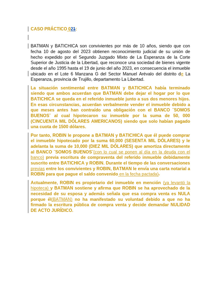 Caso Práctico 01 | PDF