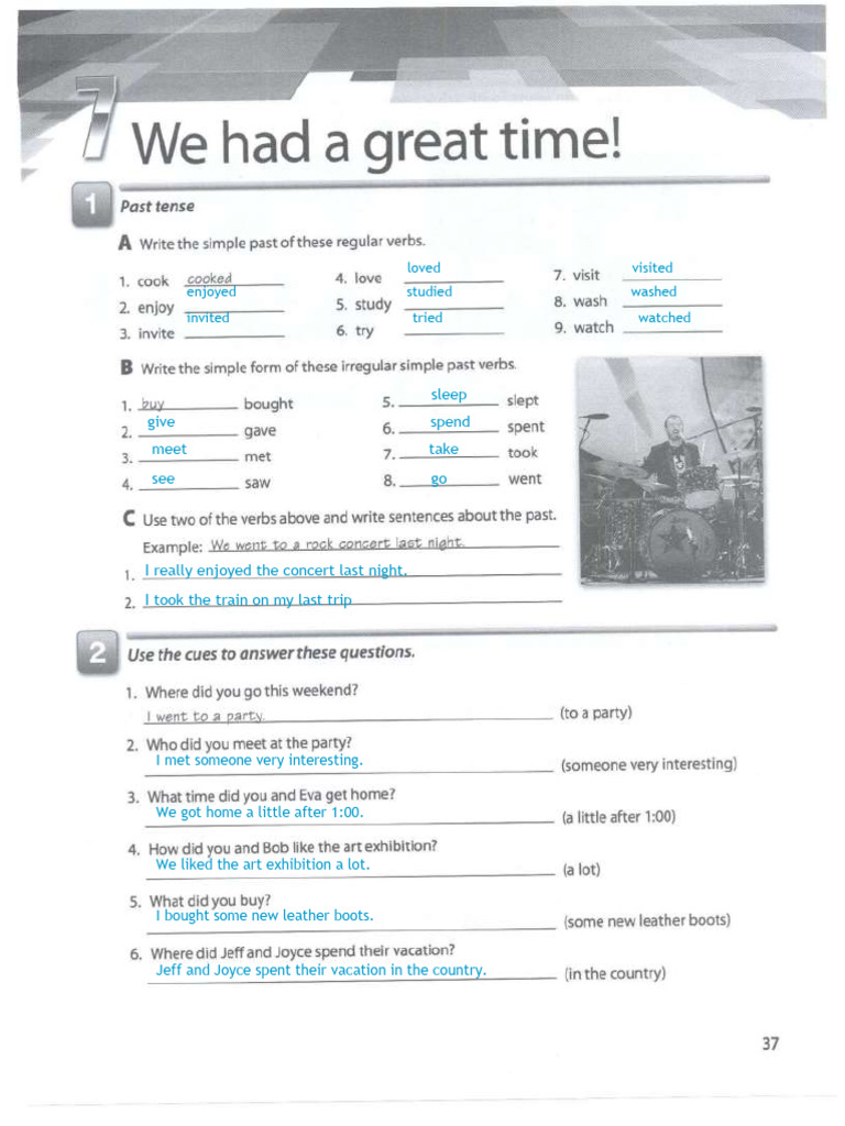 WORKBOOK UNIT 7 elementary | PDF