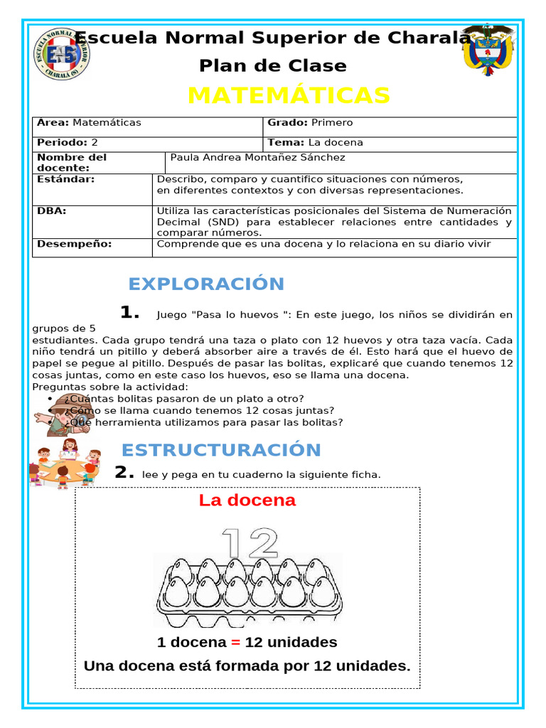 1B Matemáticas Docena | PDF