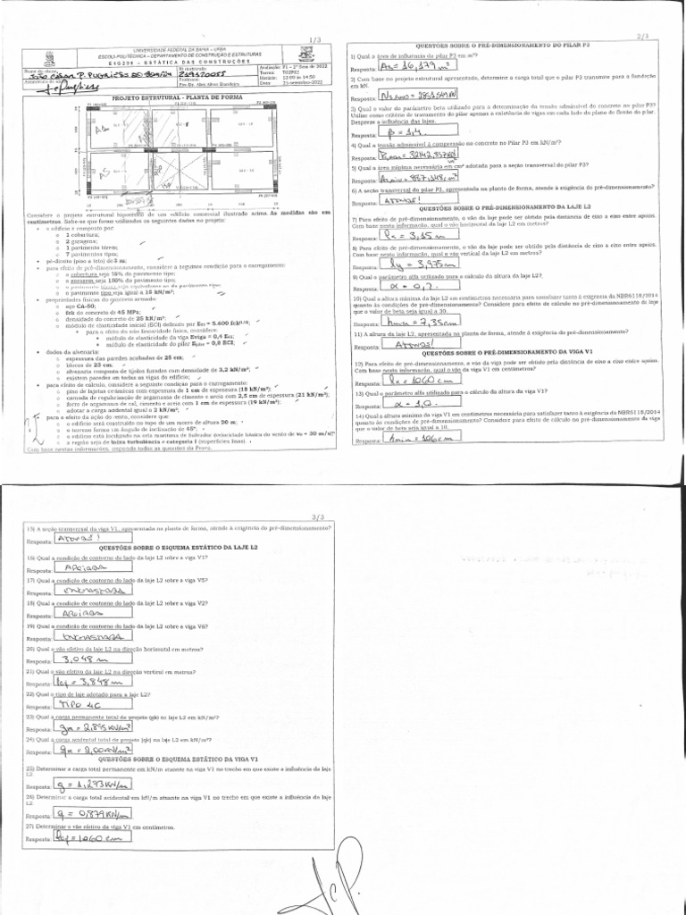 Prova 1_Versão 2 | PDF