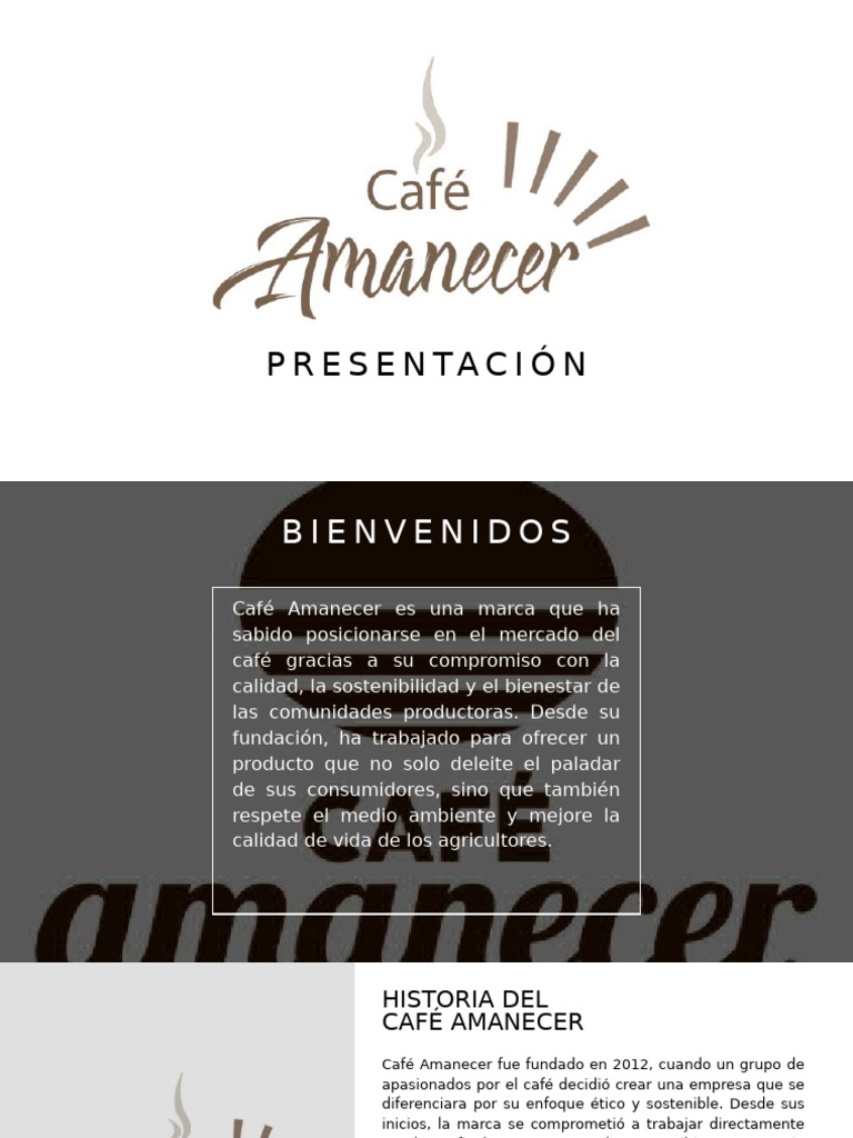 Cafe Amanecer | PDF | café | Marketing