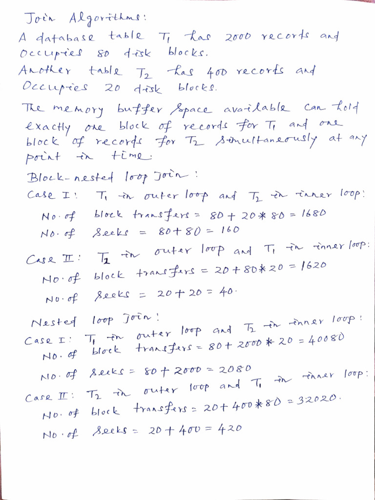 Join Algorithms | PDF