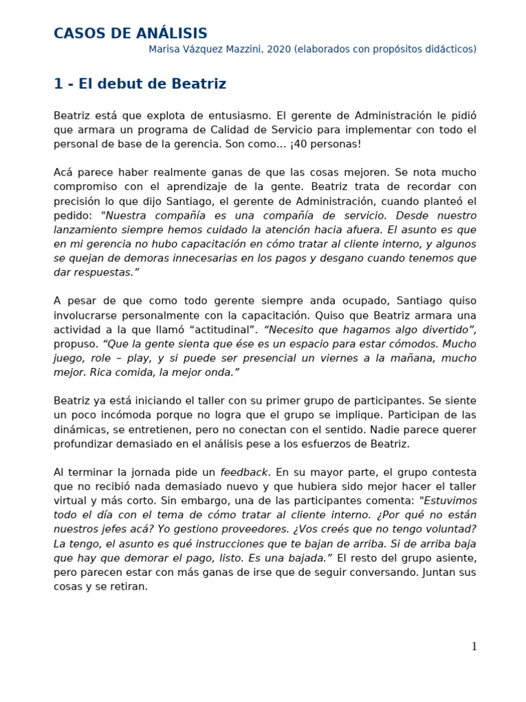 Casos de Análisis | PDF