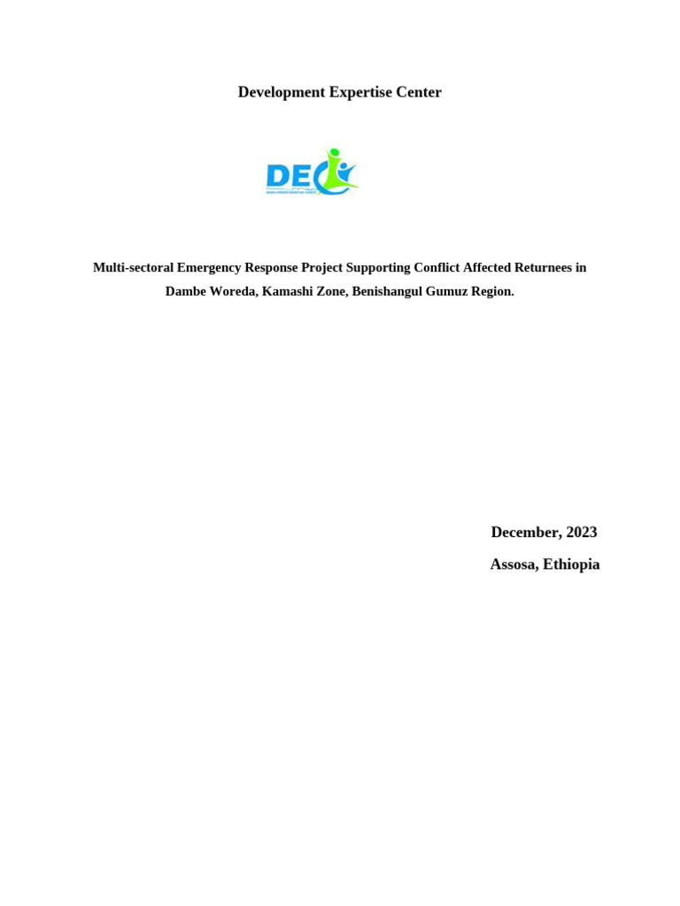 EHF_DEC_Dambe_multi_sectoral_emergency_response_project_2024_2_proposal ...