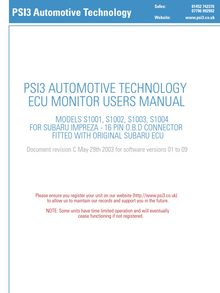 PSI Manual v9 | PDF | Turbocharger | Throttle