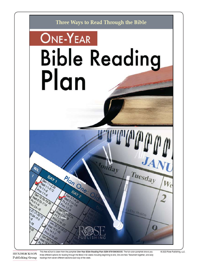 Rose Bible E-Charts BRP Bible Reading Plan For 2023 | PDF | Religious ...