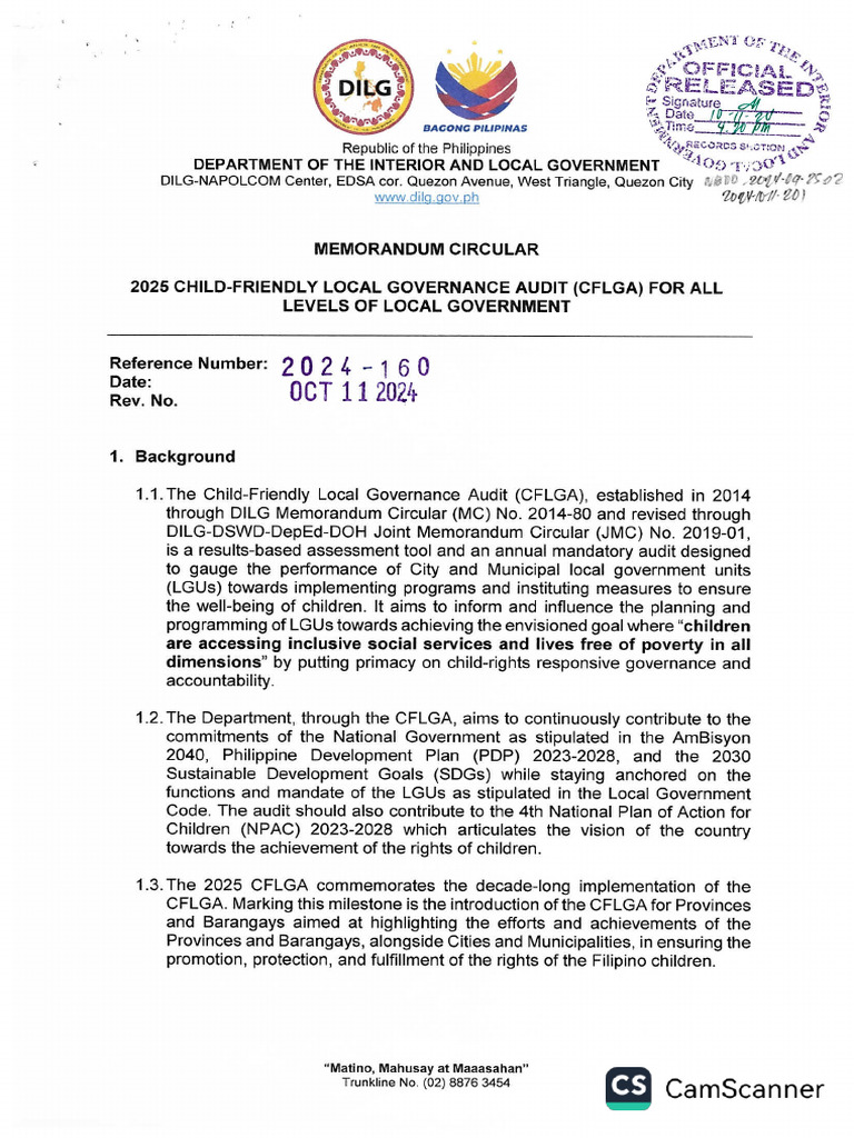 Dilg Memocircular 20241014 - B73a80cd16 | PDF