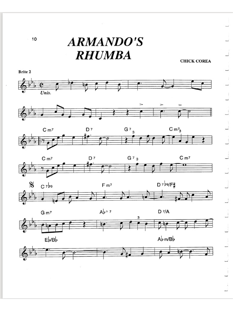 ARMANDO´S RHUMBA (SCORE) | PDF