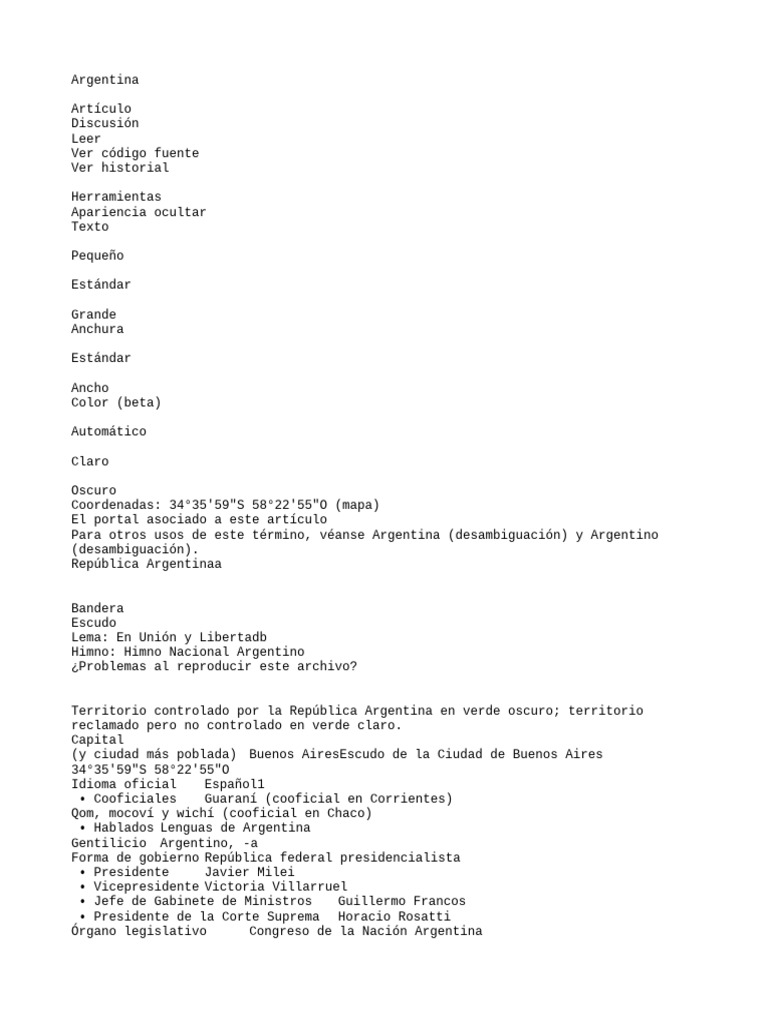 Argentina 1 | PDF | Argentina | Imperio Inca