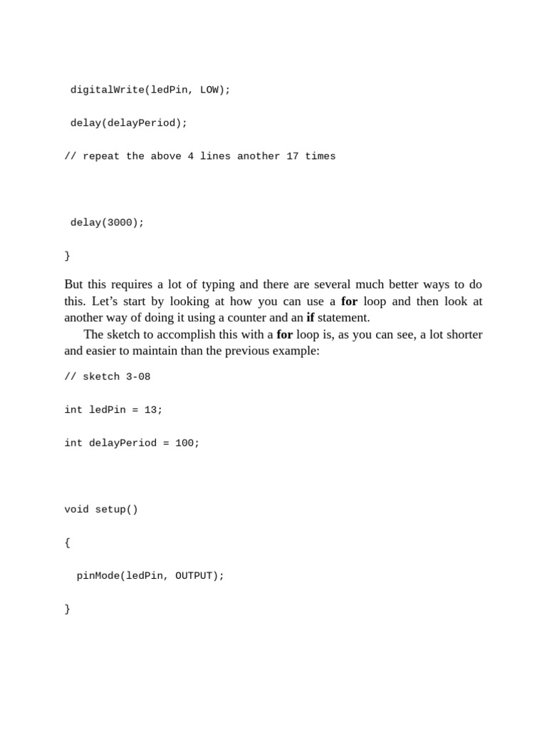 Programming Arduino (1) Pages 61 | PDF Programming Arduino (1) Pages 61 | PDF