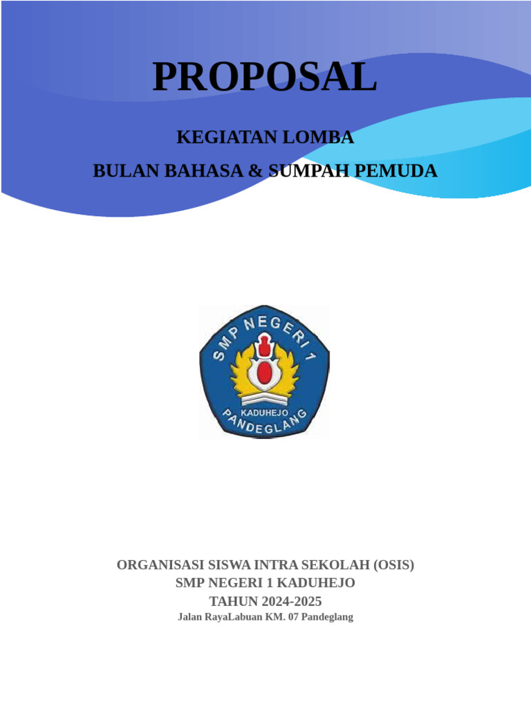 PROPOSAL Kegiatan Bulan Bahasa KAHESA | PDF | Kajian Bahasa Asing