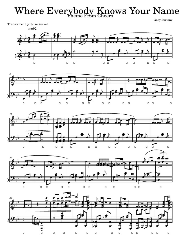 Where Everybody Knows Your Name | PDF