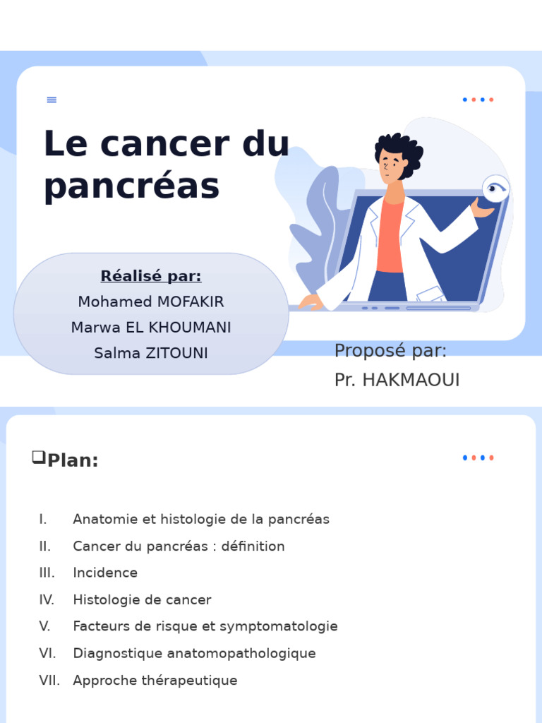 Les Cancers Du Pancréas | PDF | Cancer du pancréas | Pancréas