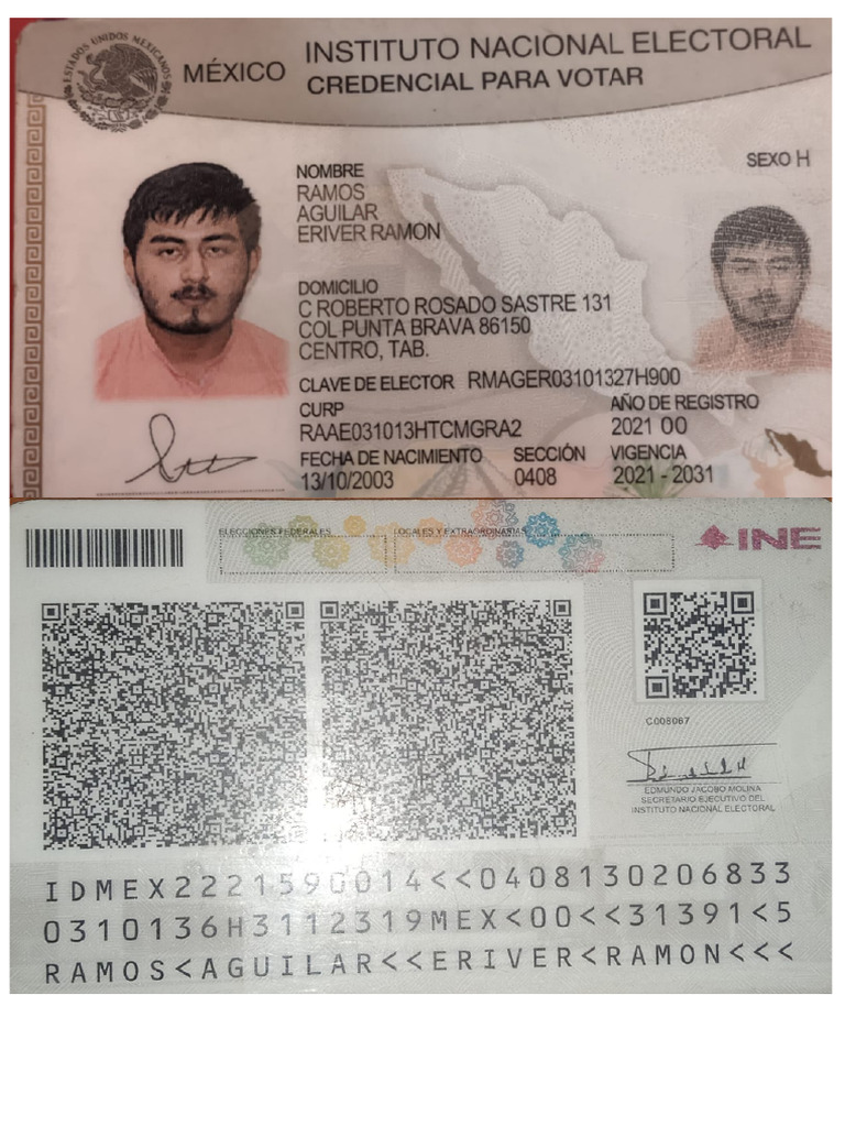 Copia de Identificación Oficial Por Ambos Lados | PDF