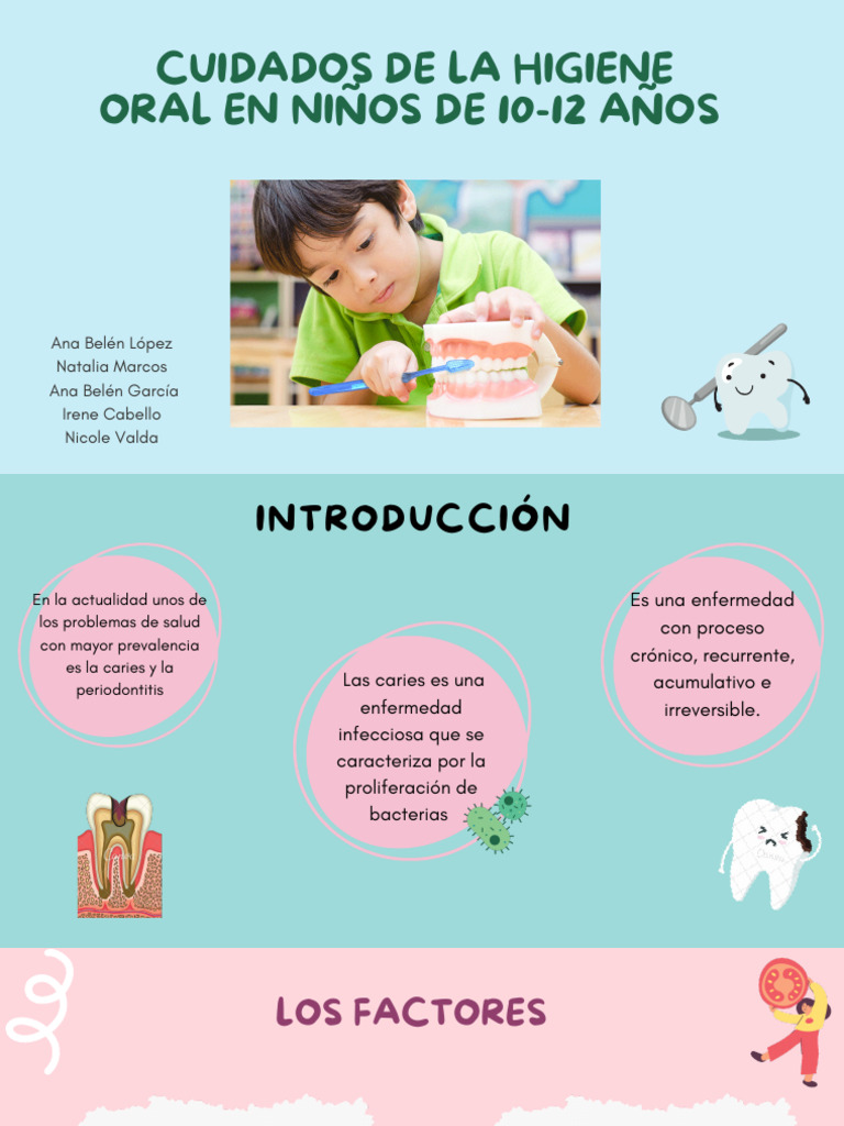 Cuidados de La Higiene Oral en Niños de 10-12 Años | PDF | Higiene oral ...