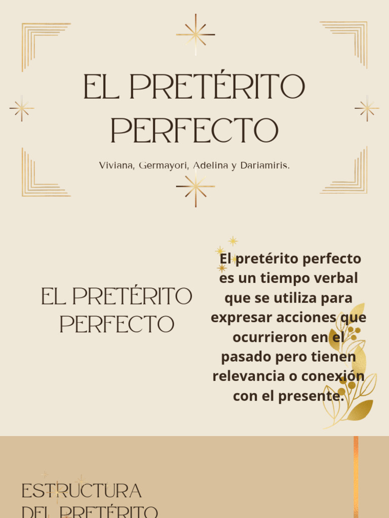 El Preterito Perfecto | PDF