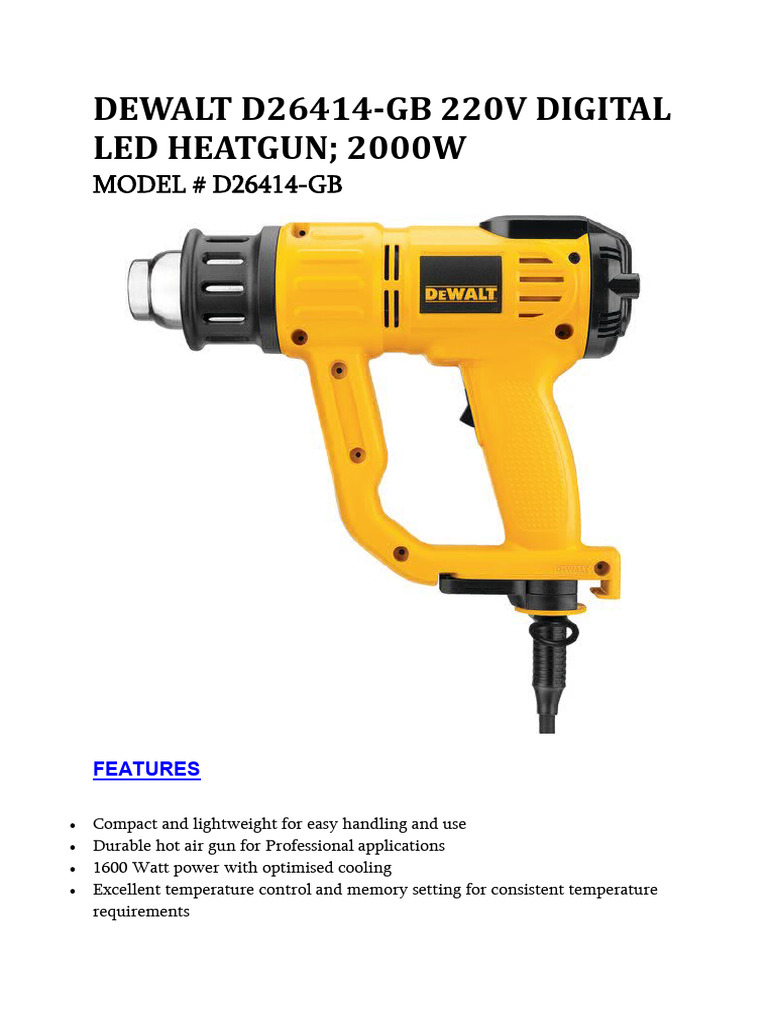 Dewalt D26414-GB | PDF | Technology & Engineering