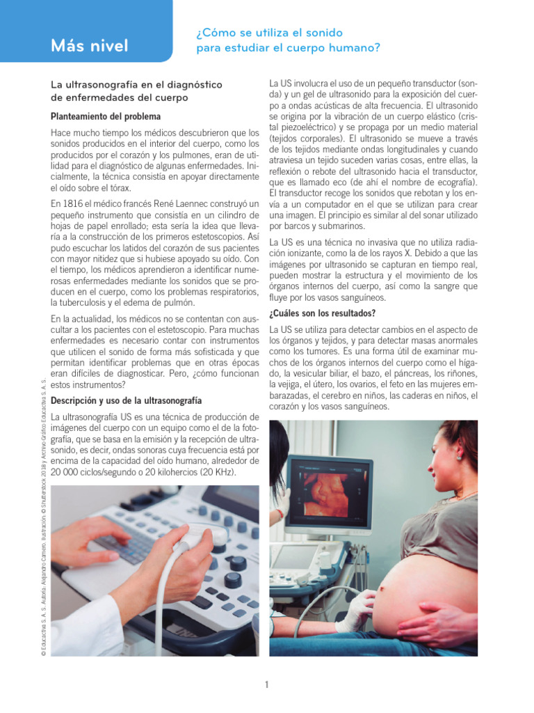Ultrasonografía: Diagnóstico Médico Avanzado | PDF | Ultrasonido ...