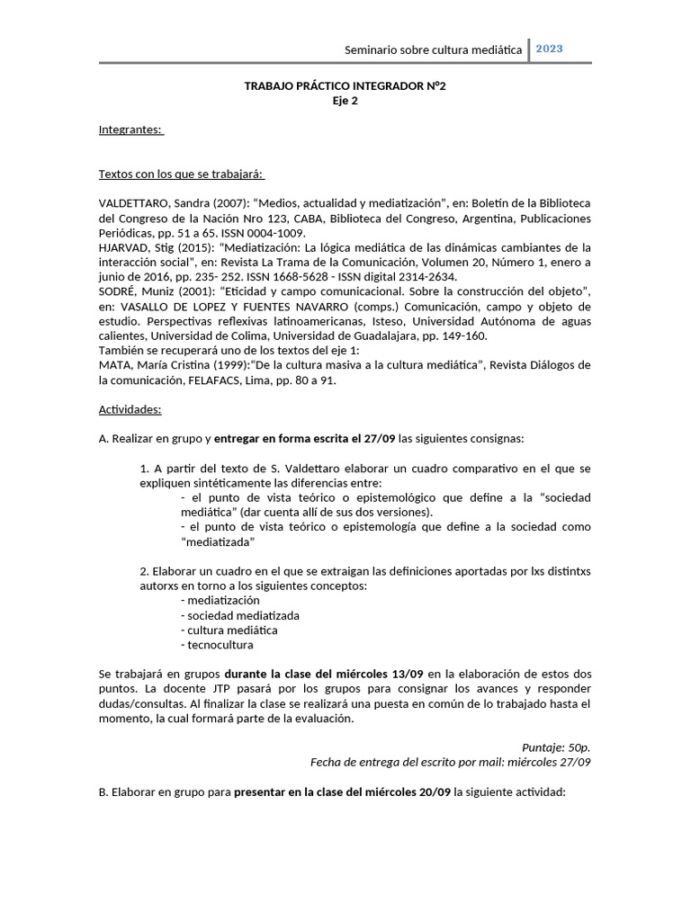 TP N°2 - 2023 | PDF