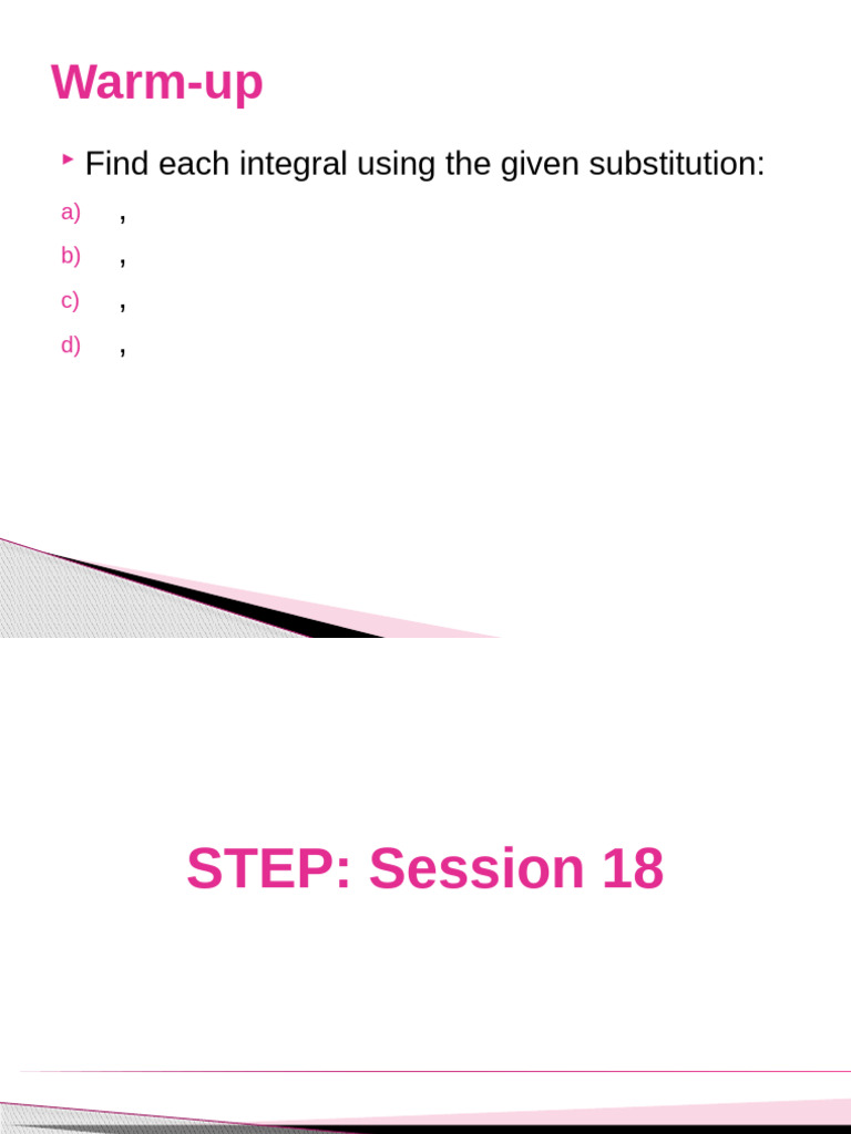 STEP Session 18 | PDF