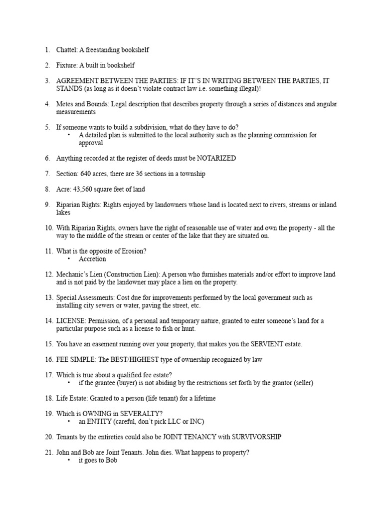 Real Estate Terms and Concepts Explained | PDF | Lease | Loans
