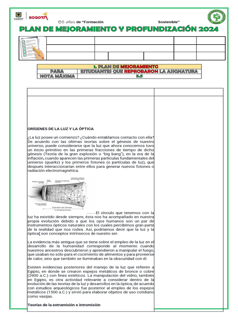 Física 11° Hector Saenz PM2P | PDF | Óptica | Refracción