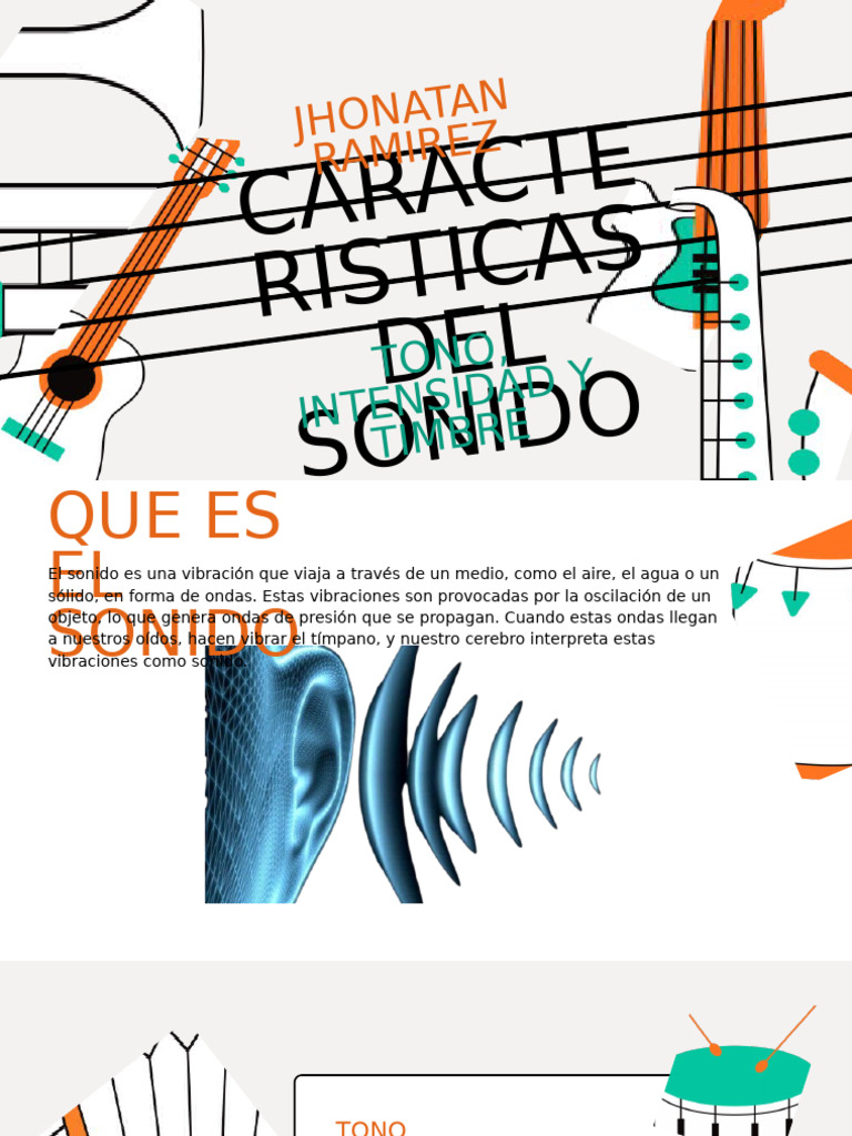 Caracteristicas Del Sonido | PDF | Sonido | Decibel