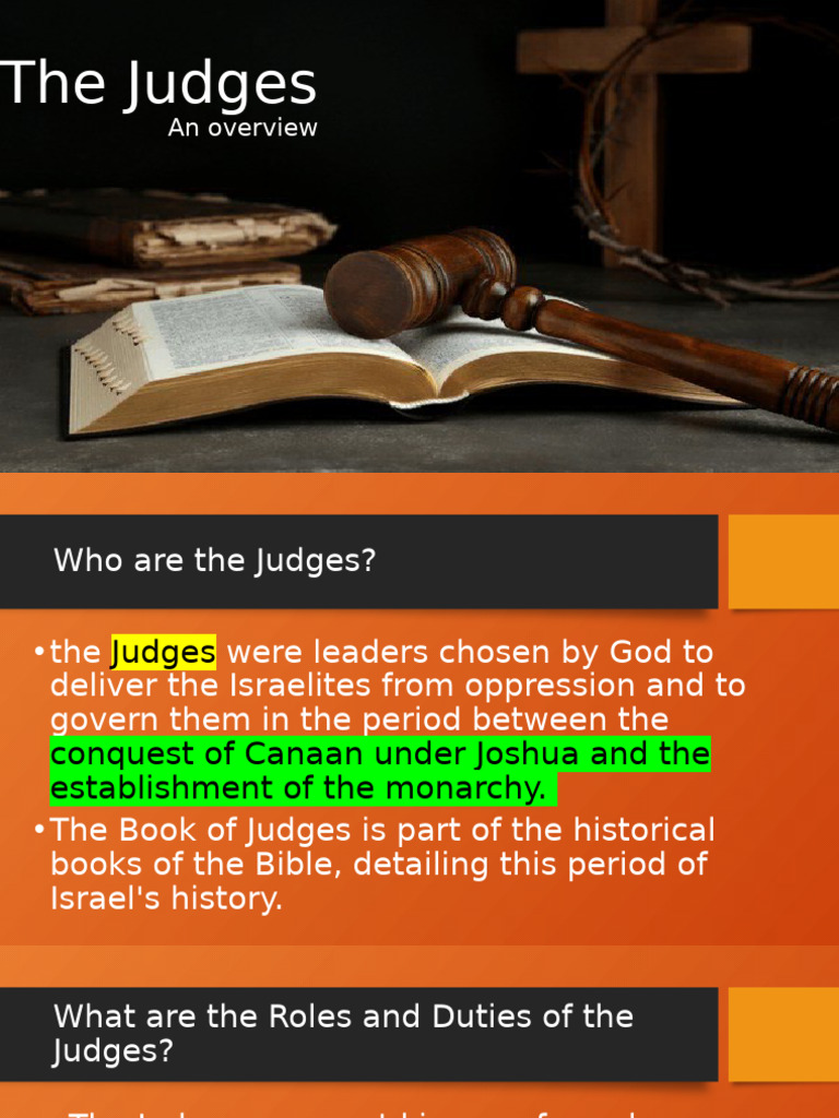The Judges 2024 | PDF | Book Of Judges | Hebrew Bible People