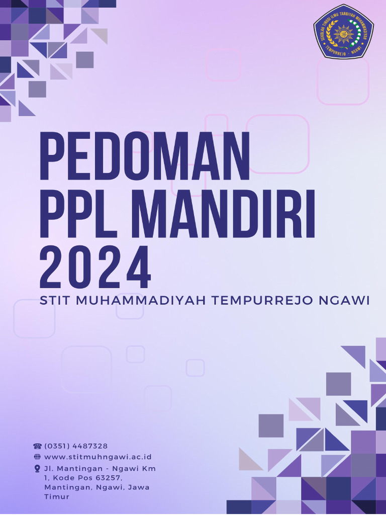 Pedoman PPL Mandiri Stit Muh Tempurrejo Ngawi 2024-2025 | PDF