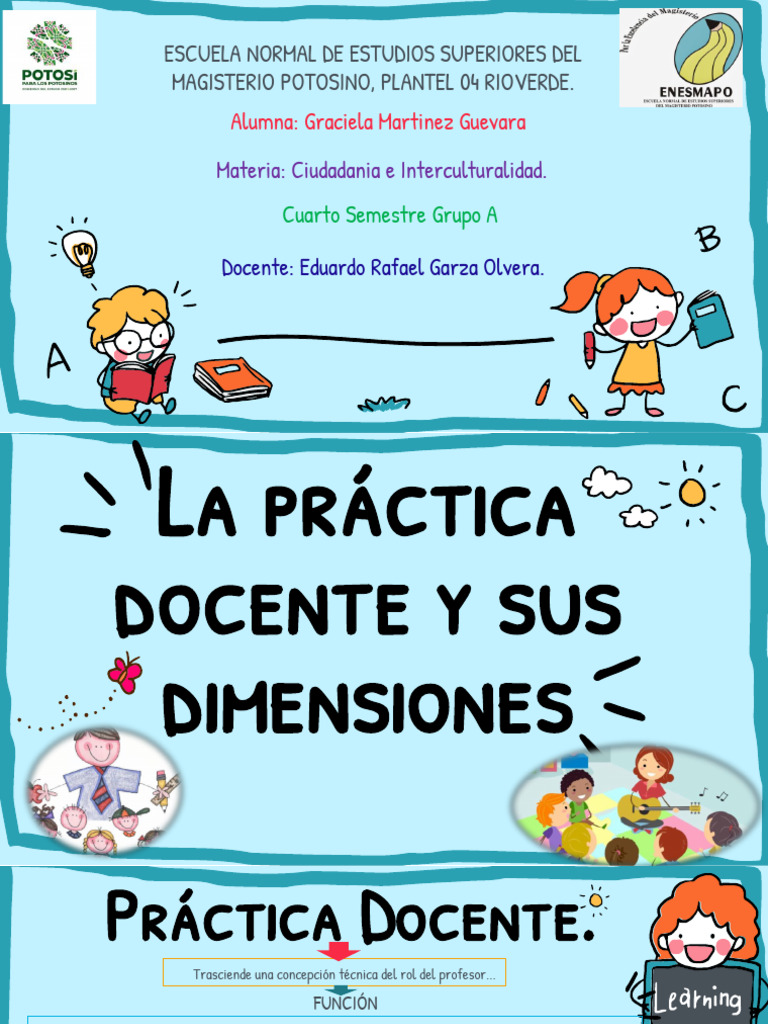 La Practica Docente y Sus Dimensiones. | PDF | Maestros | Enseñando