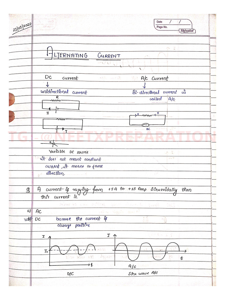 Alternating Current | PDF