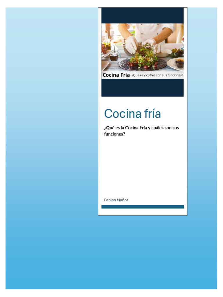 Cocina Fria | PDF | Artes culinarias | Cocina