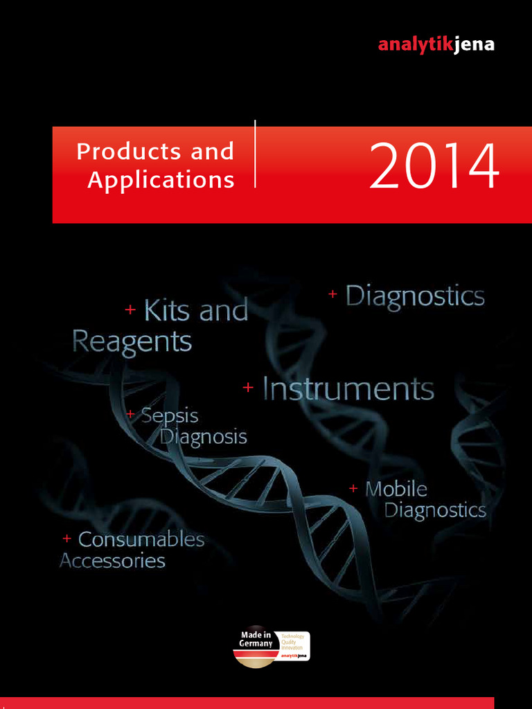 Analytik Jena Life Science Products 2014 | PDF | Polymerase Chain ...