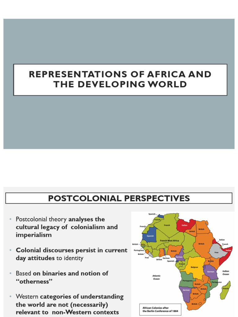 Representations of Africa and The Developing World - Seminar - 4 | PDF ...