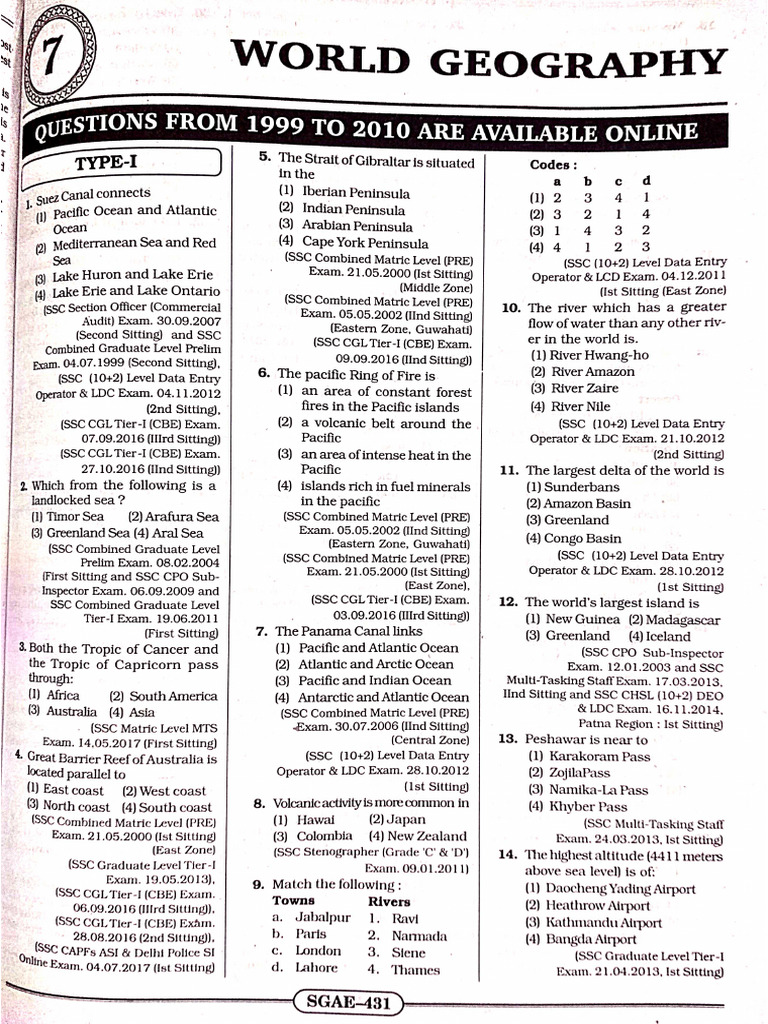 WORLD GEOGRAPHY | PDF