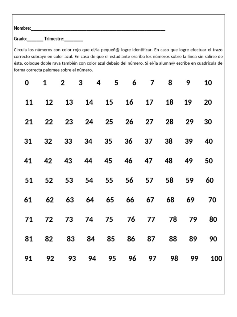 Evaluación de Números y Operaciones | PDF