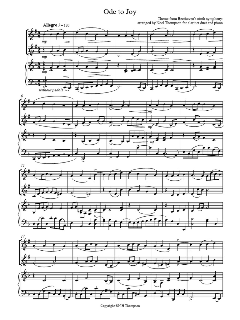 Ode To Joy | PDF