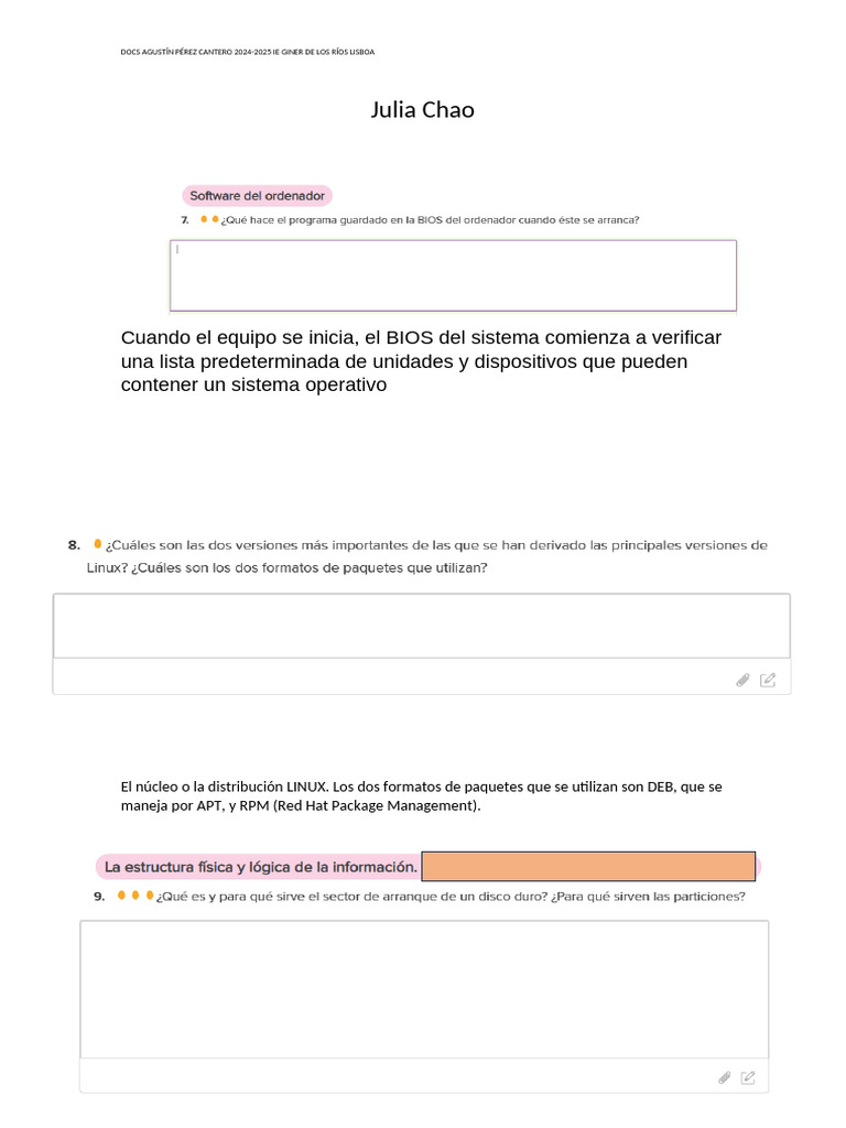 Ampliación Software Julia Chao Pdf Arranque Hardware De La