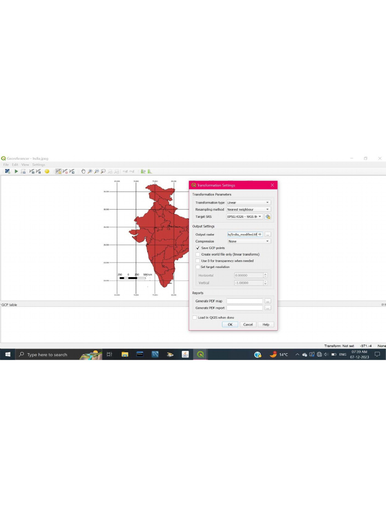 Steps of georeferencing | PDF